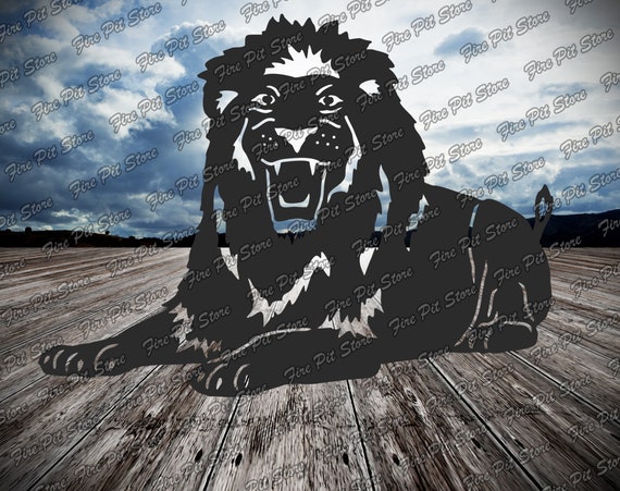 Lion V9. Vector Art File. Digital Files Dxf Svg Png Ai | Etsy