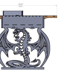 Fire Pit Dragon Grill DXF Files for Plasma, Laser, CNC, Fire Pit ...