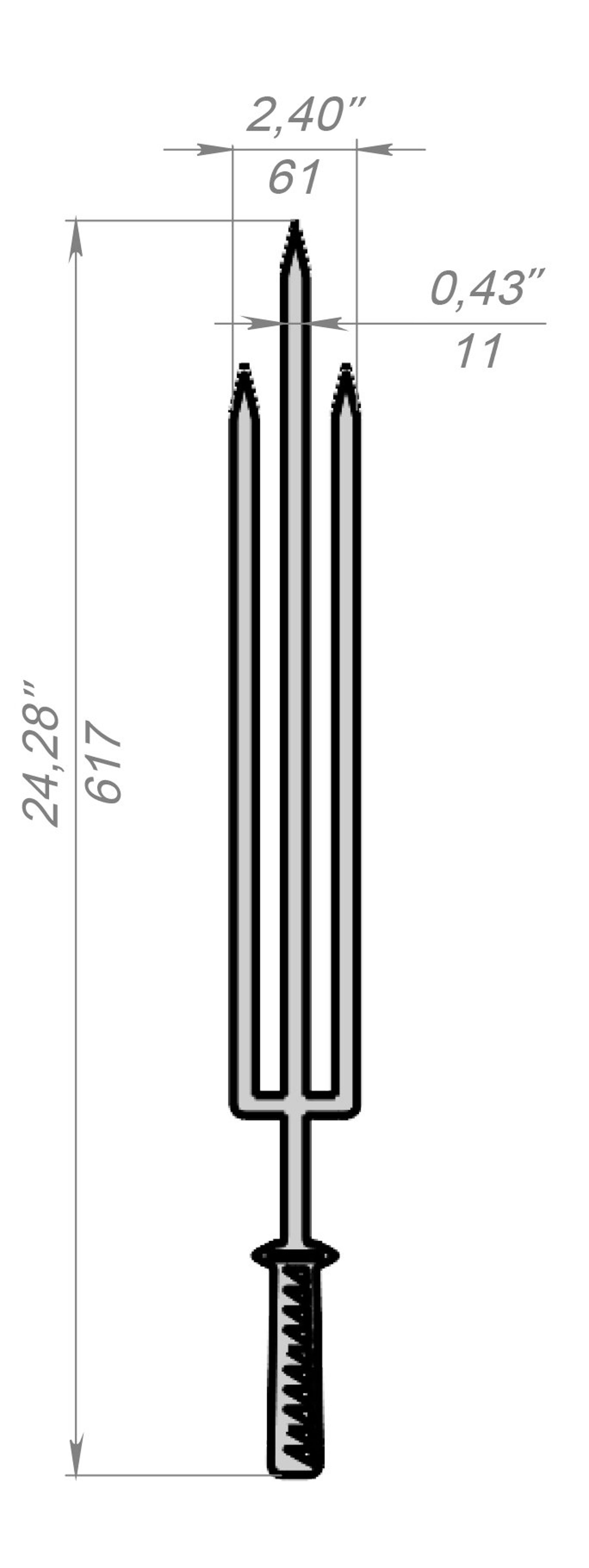 Skewers Trident Katana DXF Files for Plasma Laser CNC. - Etsy
