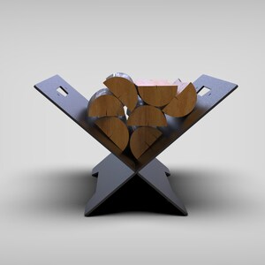 Firewood Rack V5 Slider Square, DXF Files for Plasma, Laser Cutting ...