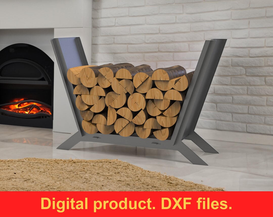 Firewood Rack V8 Triangle, DXF Files for Plasma, Laser Cutting, CNC ...