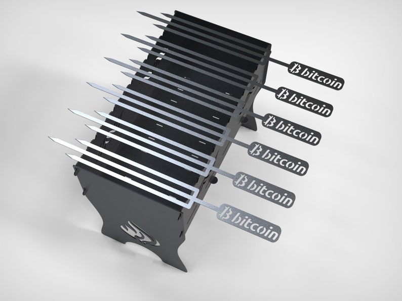 Skewers Trident Bitcoin DXF Files for Plasma Laser CNC. - Etsy