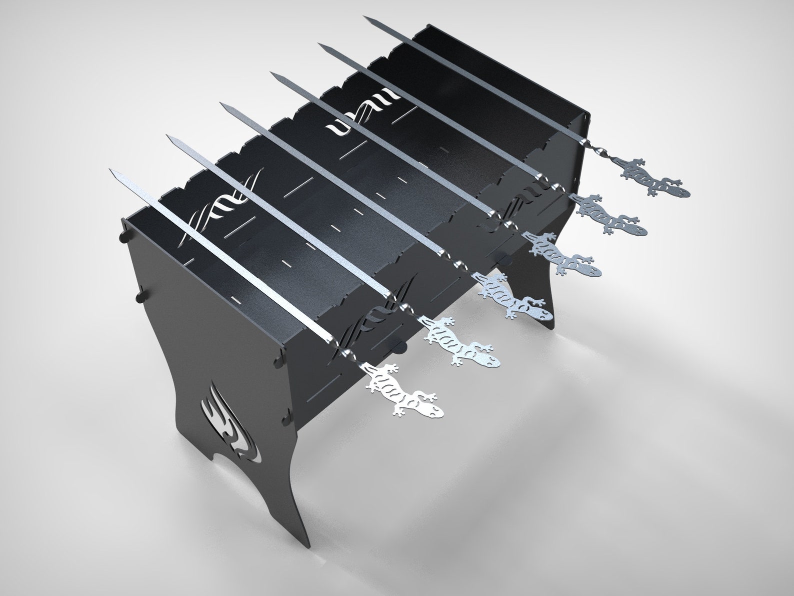 Skewers Lizard DXF Files for Plasma Laser CNC. Kebab - Etsy