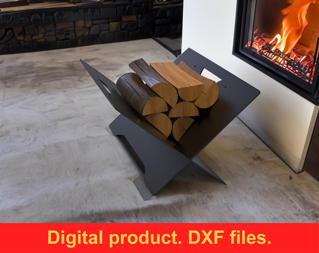 Firewood Rack V5 Slider Square, DXF Files for Plasma, Laser Cutting ...