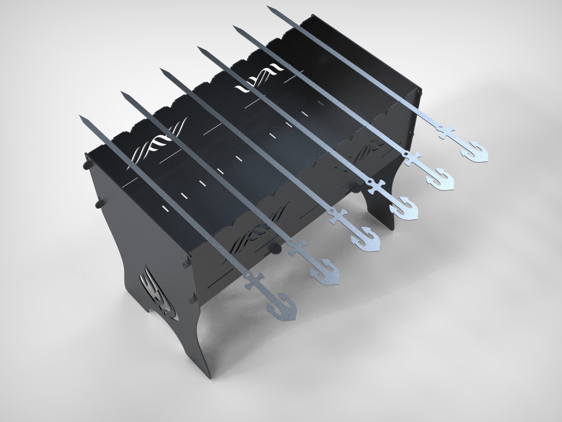 Skewers Anchor DXF Files for Plasma Laser CNC. Kebab | Etsy