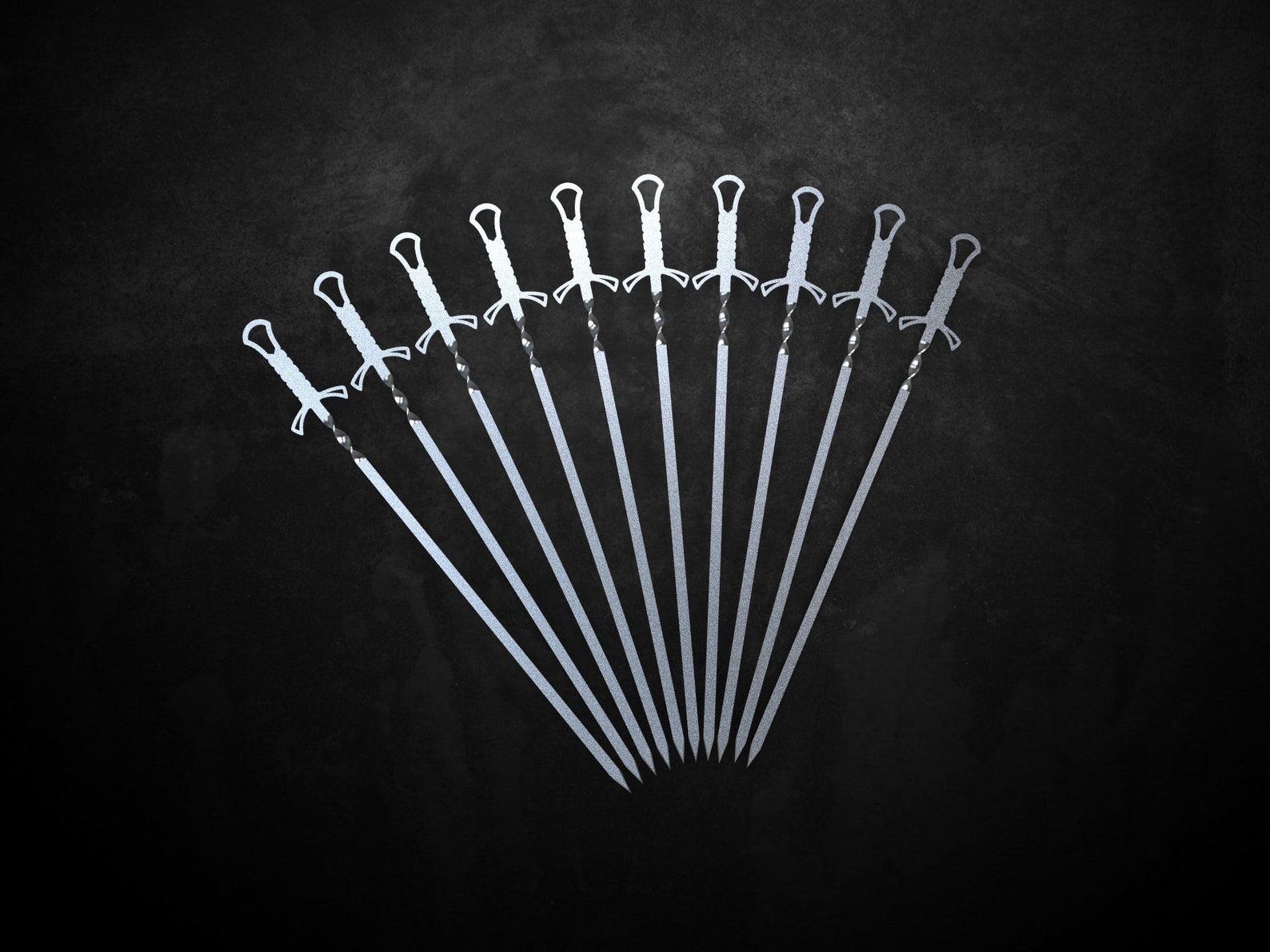 Skewers Sword V2 DXF Files for Plasma Laser CNC. Kebab - Etsy