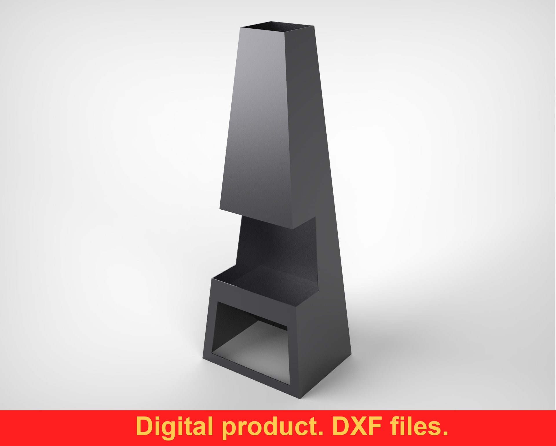 Fire Pit V2 h-59 Garden Fireplace DXF files for plasma | Etsy