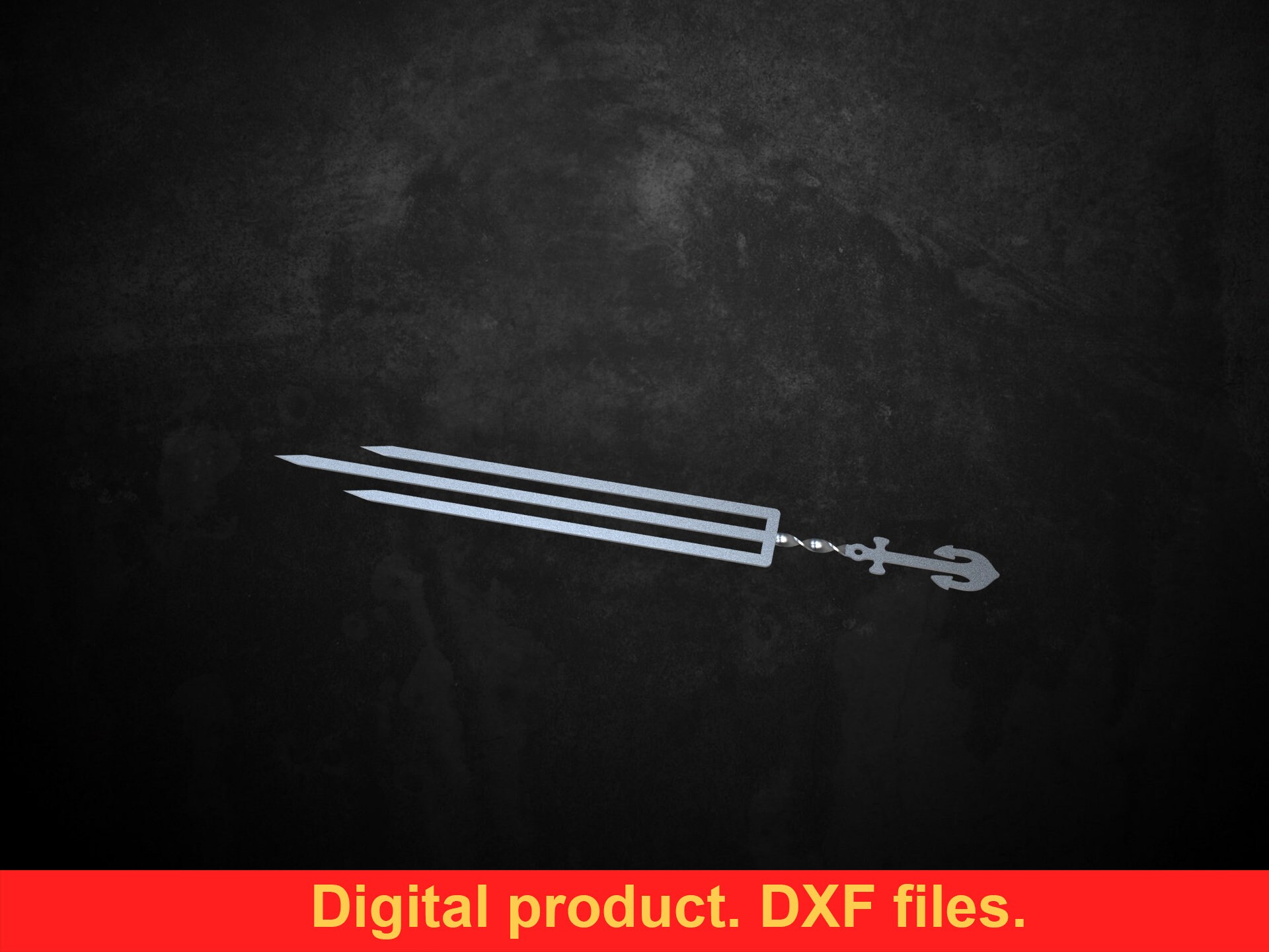 Skewers Trident Anchor DXF Files for Plasma Laser CNC. - Etsy