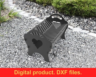 Collapsible Firepit Triangle, Grill, Bbq, DXF Files for Plasma, Laser ...