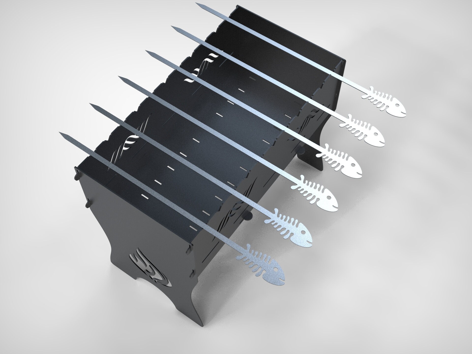 Skewers Fish DXF files for plasma laser CNC. Kebab skewers | Etsy