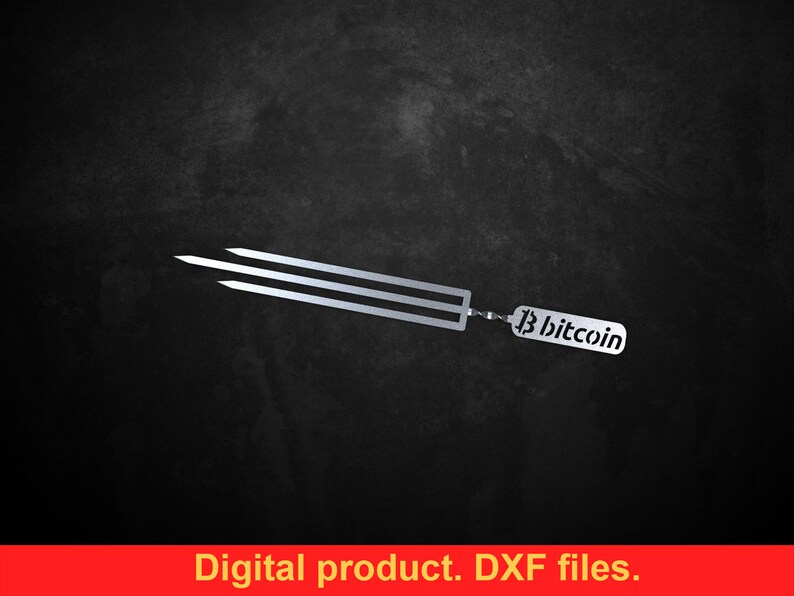 Skewers Trident Bitcoin DXF Files for Plasma Laser CNC. - Etsy