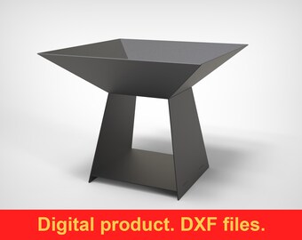 Fire Pit Square DXF Files for Plasma Laser Cutting CNC. Fire | Etsy