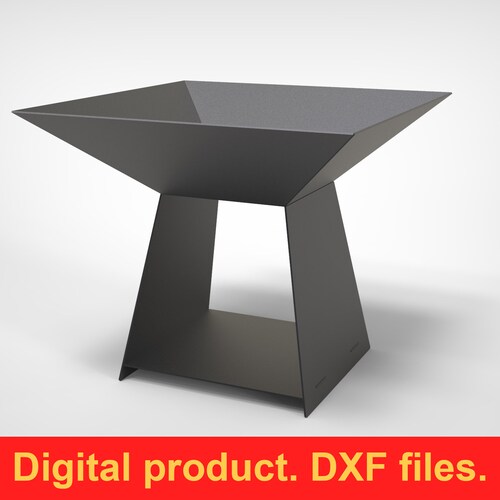 Square Fire Pit III Digital Product Files DXF SVG for Cnc - Etsy
