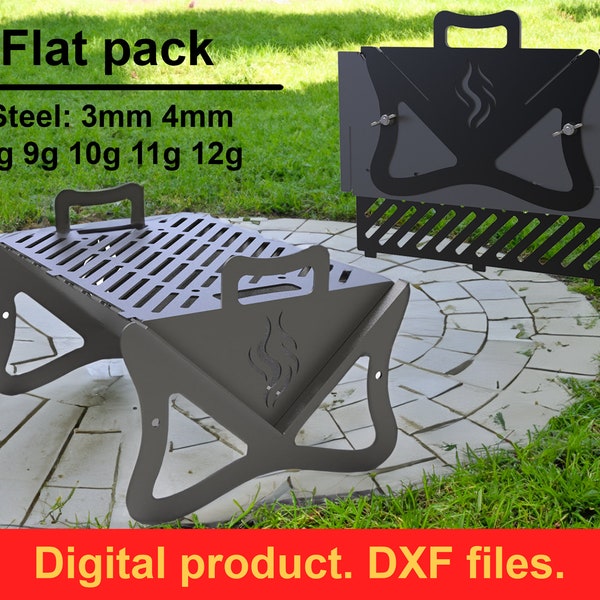 Fire Pit Flat Dxf - Etsy