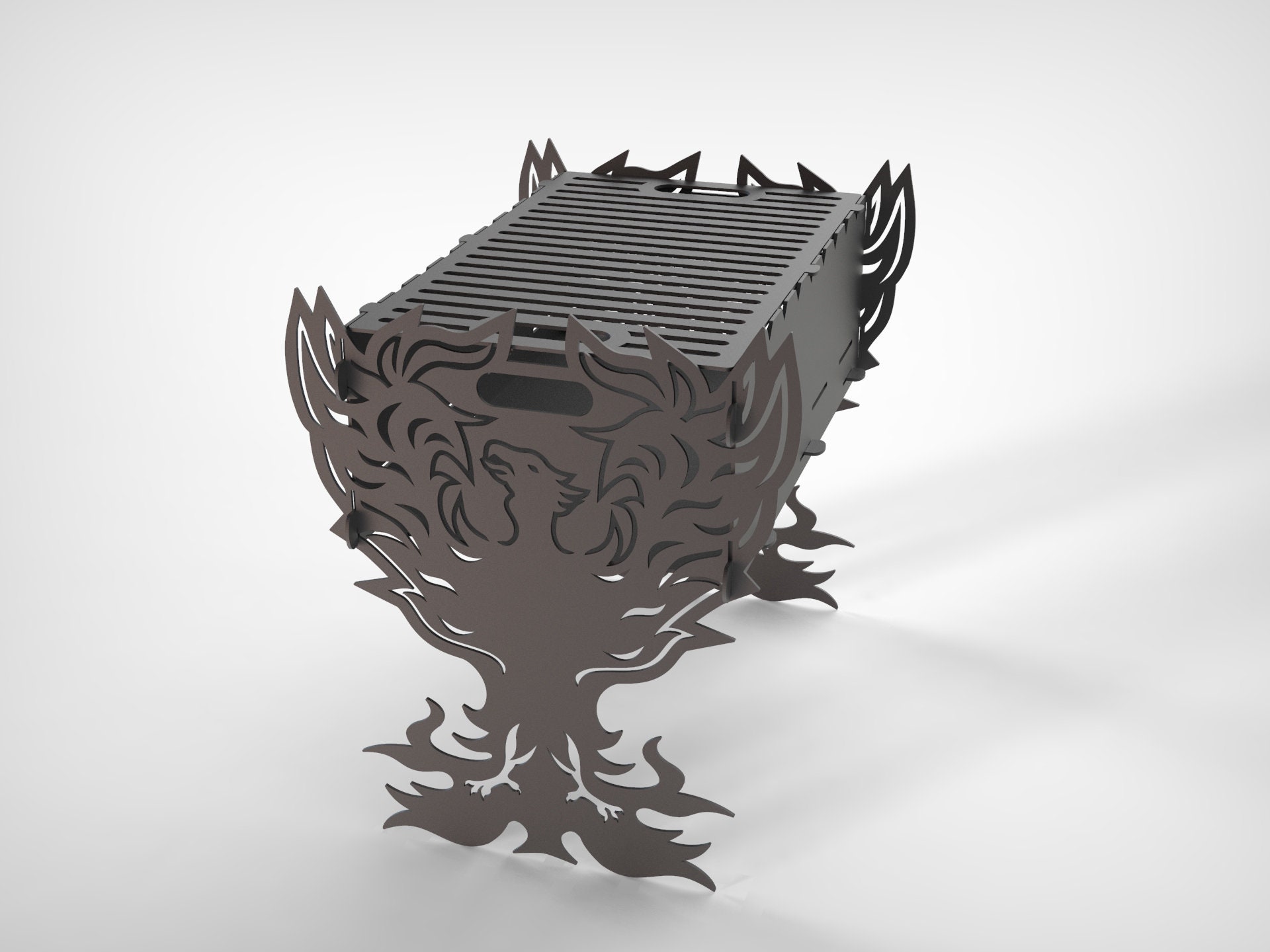 Fire Pit Phoenix Grill DXF Files for Plasma Laser CNC Fire - Etsy