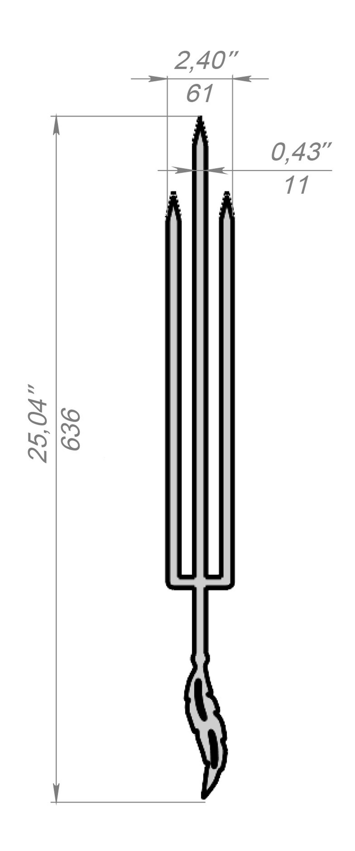 Skewers Trident Feather DXF Files for Plasma Laser CNC. - Etsy