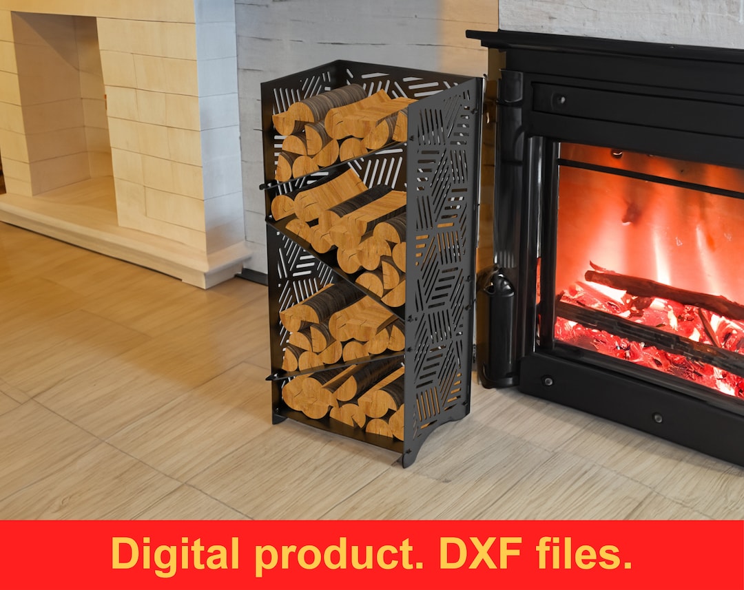 Stylish Firewood Rack, DXF Files for Plasma, Laser Cutting, CNC ...