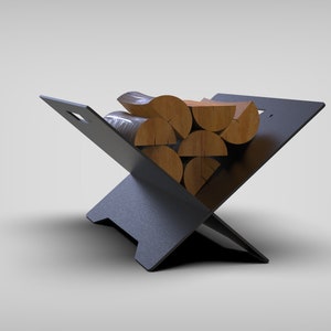 Firewood Rack V5 Slider Square, DXF Files for Plasma, Laser Cutting ...