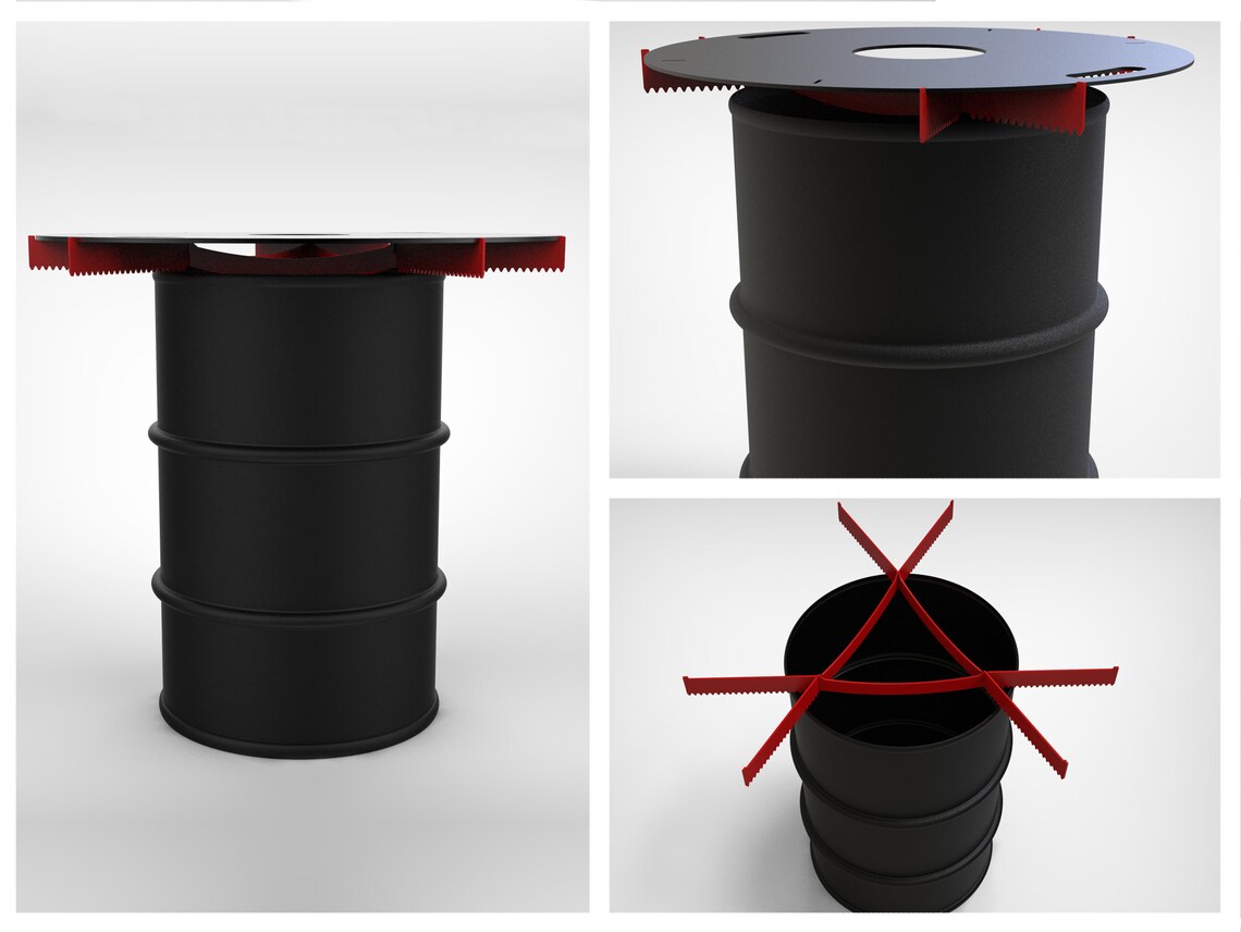 Round Fire Plate 100 Cm for Fire Barrel and Kettle Barbecue | Etsy