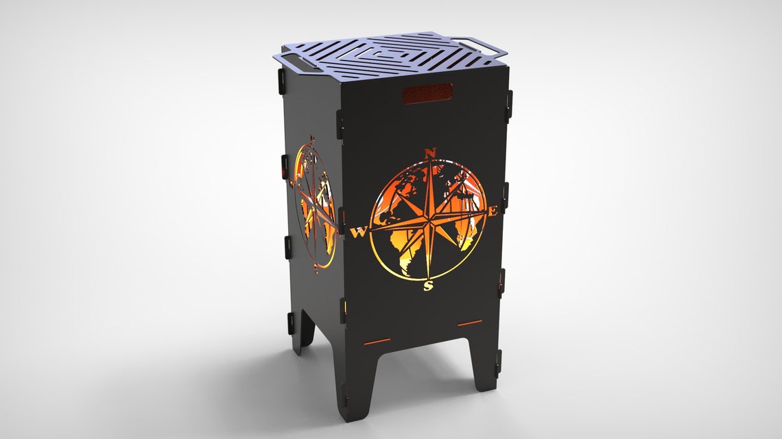 Compass Fire Pit Grill DXF Files for Plasma Laser CNC Fire - Etsy