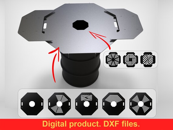 Octagon Fire Plate 100 Cm for Fire Barrel and Kettle Barbecue | Etsy