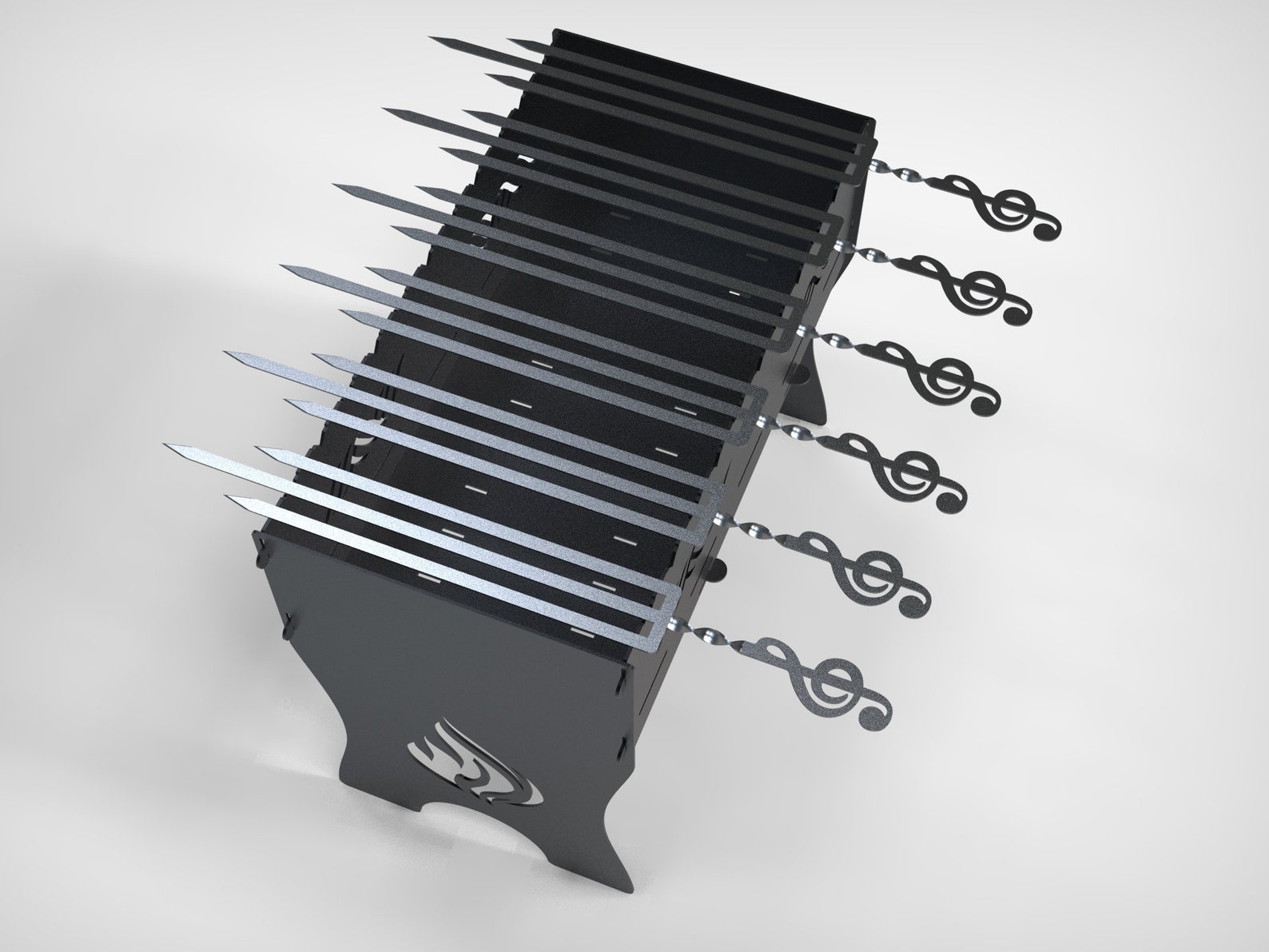 Skewers Trident Treble Clef DXF Files for Plasma Laser CNC. - Etsy