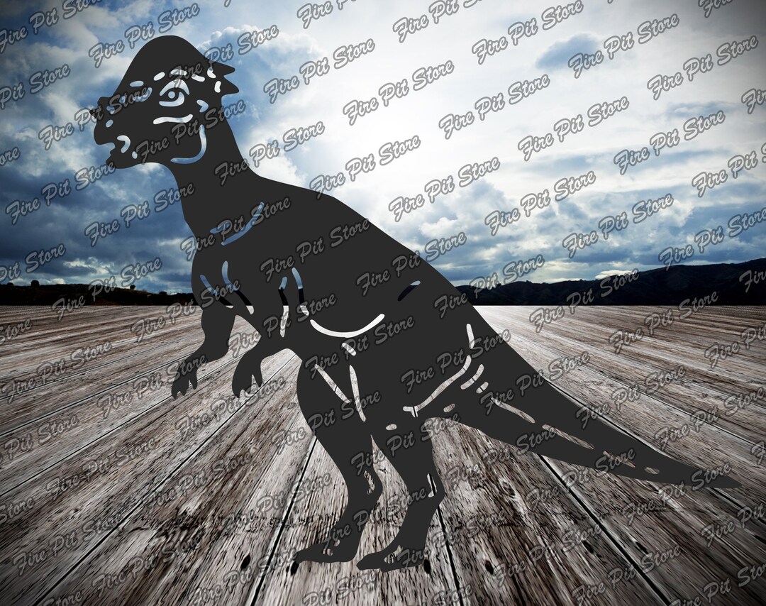 Pachycephalosaurus. Vector Art File. Digital Files Dxf, Svg, Png, Ai ...