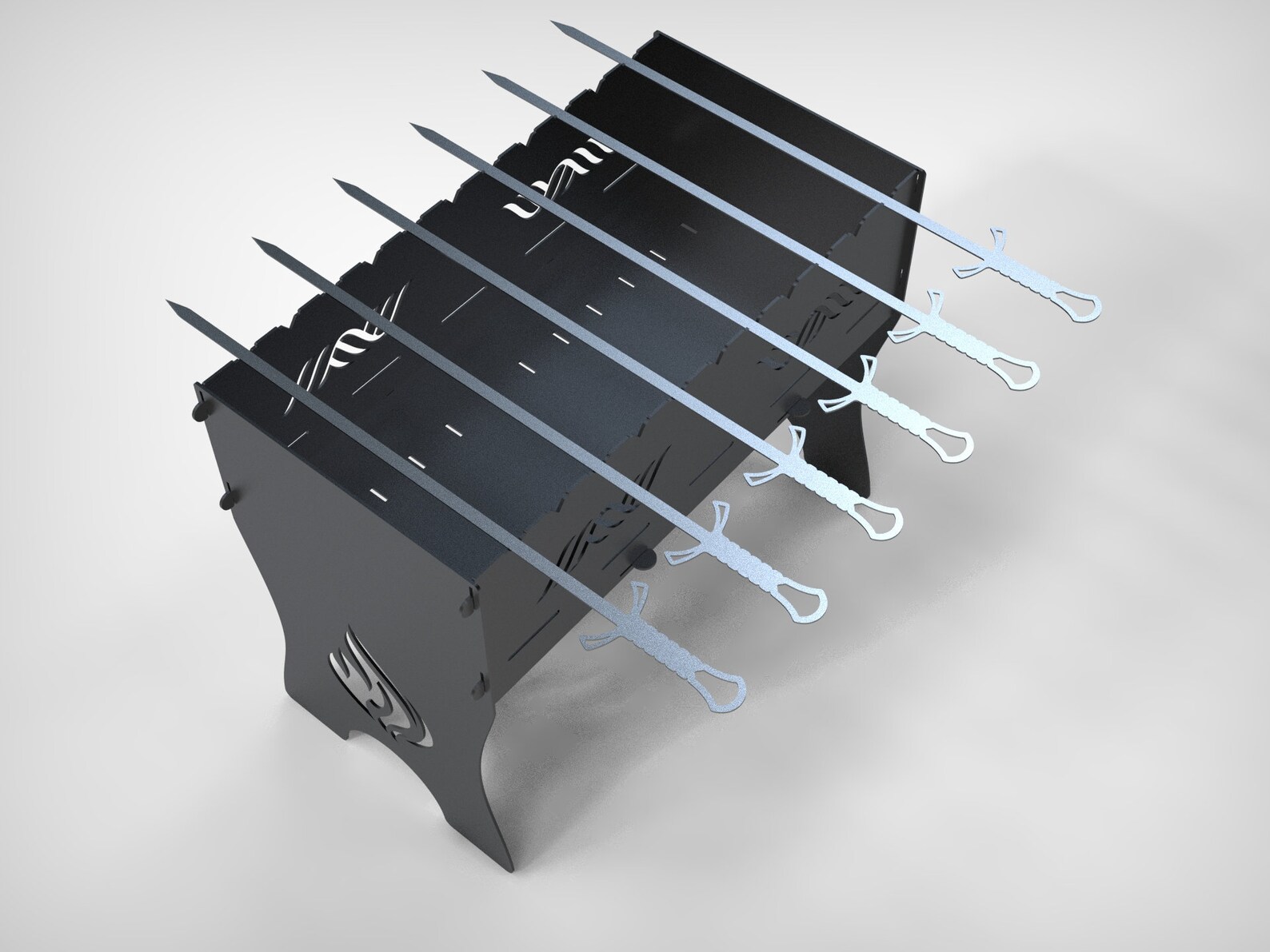 Skewers Sword V2 DXF Files for Plasma Laser CNC. Kebab - Etsy