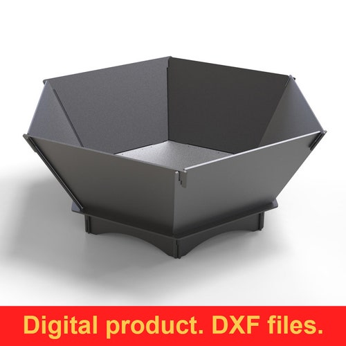 Flat Pack Fire Pit V2 DXF Files for Plasma Laser Cutting - Etsy