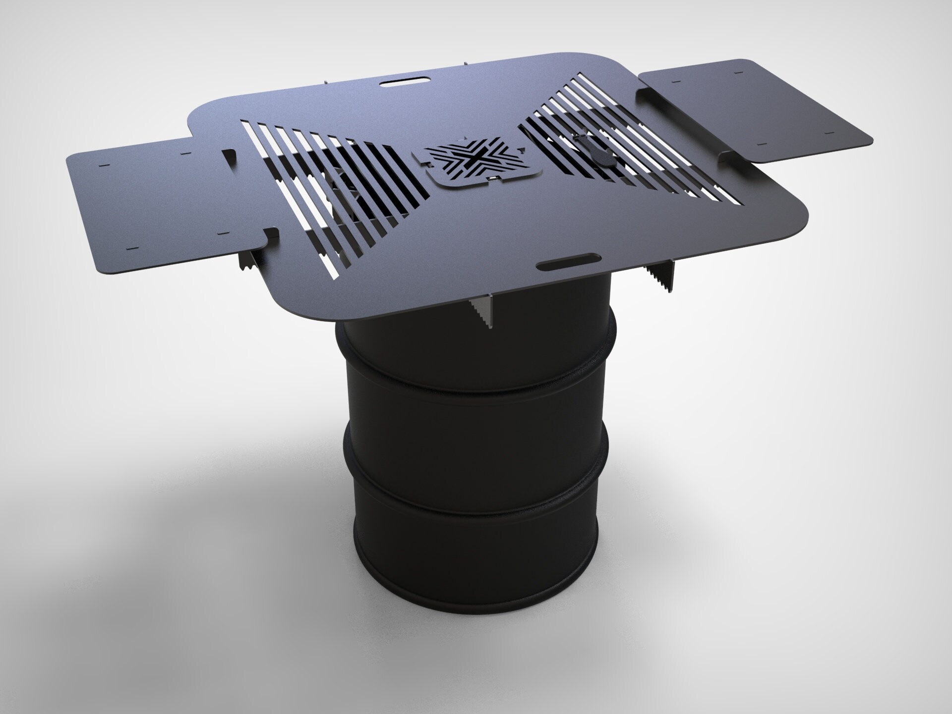 Square Fire Plate 100 Cm for Fire Barrel and Kettle Barbecue | Etsy