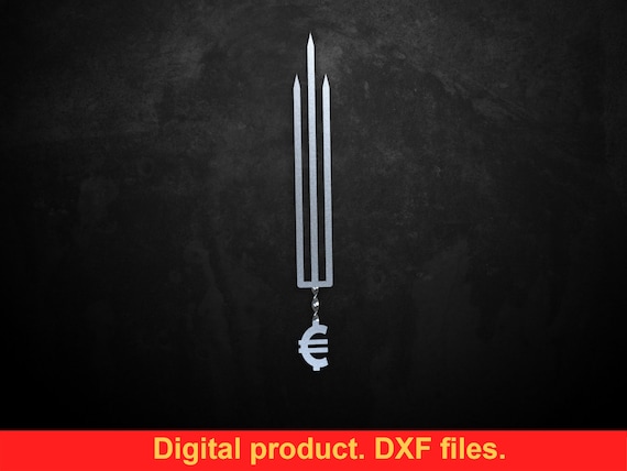 Skewers Trident Euro DXF Files for Plasma Laser CNC. Kebab | Etsy