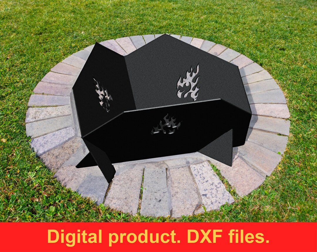 Fire Pit 39'' V2 DXF Files for Plasma, Laser Cutting, CNC. Fire Pit ...