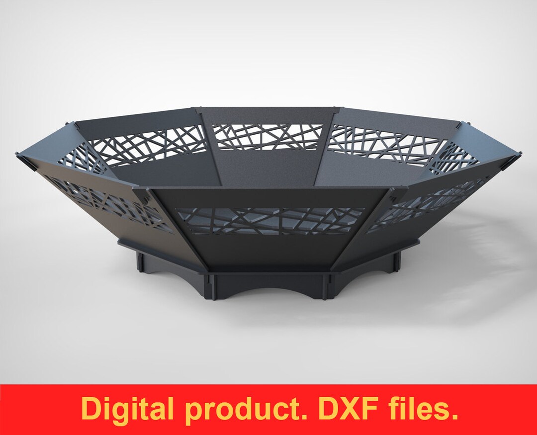 Octagon Fire Pit V1 DXF Files for Plasma Laser Cutting CNC. - Etsy Canada