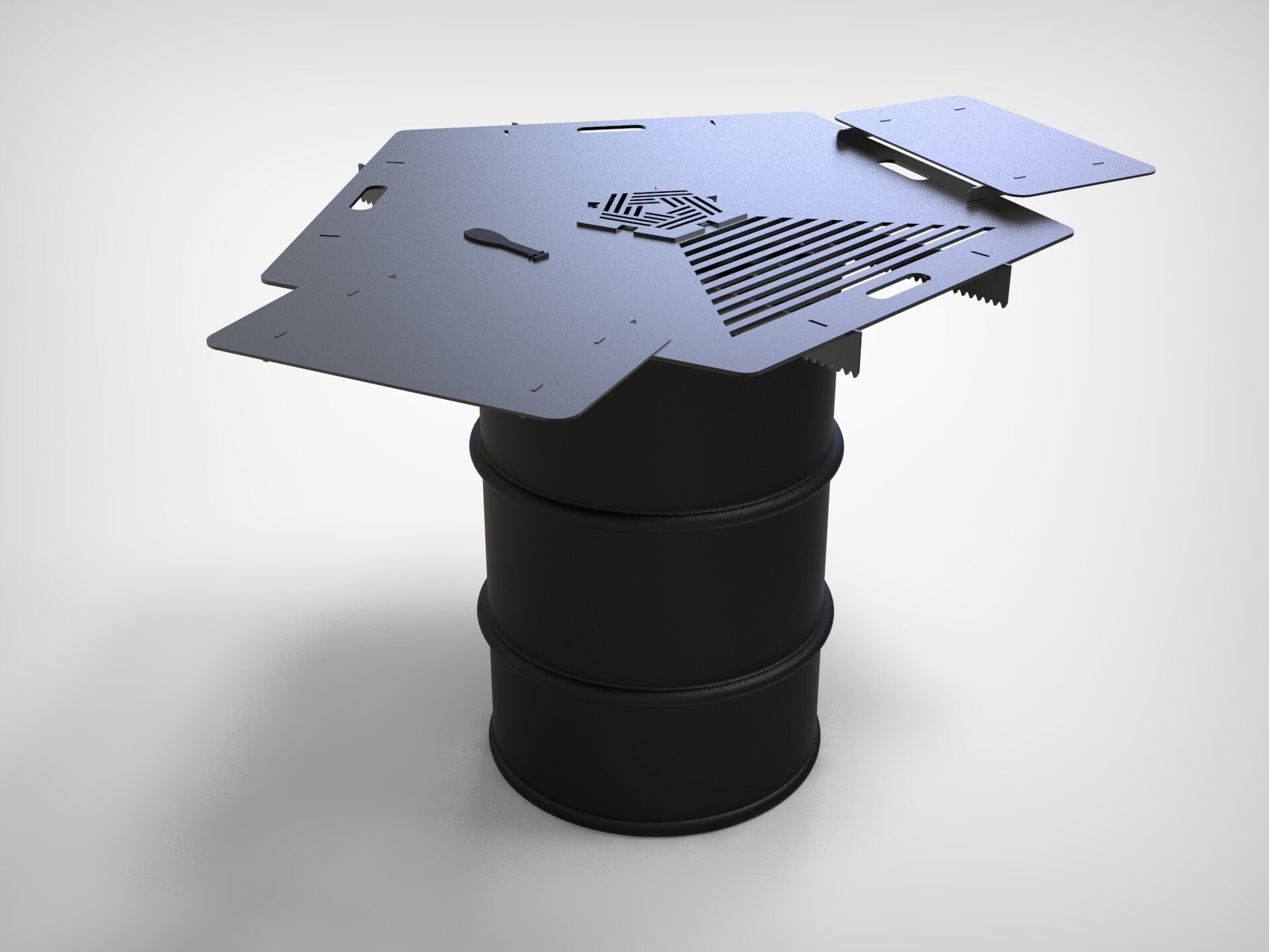 Pentagon Fire Plate 100 Cm for Fire Barrel and Kettle Barbecue - Etsy