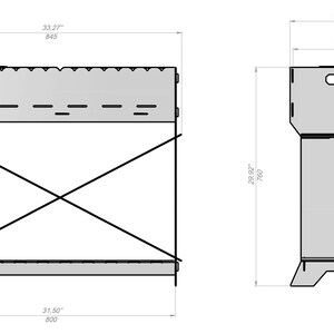 Brazier X V2, DXF Files for Plasma Cut, Laser Cut, CNC, Fire Pit. Grill ...
