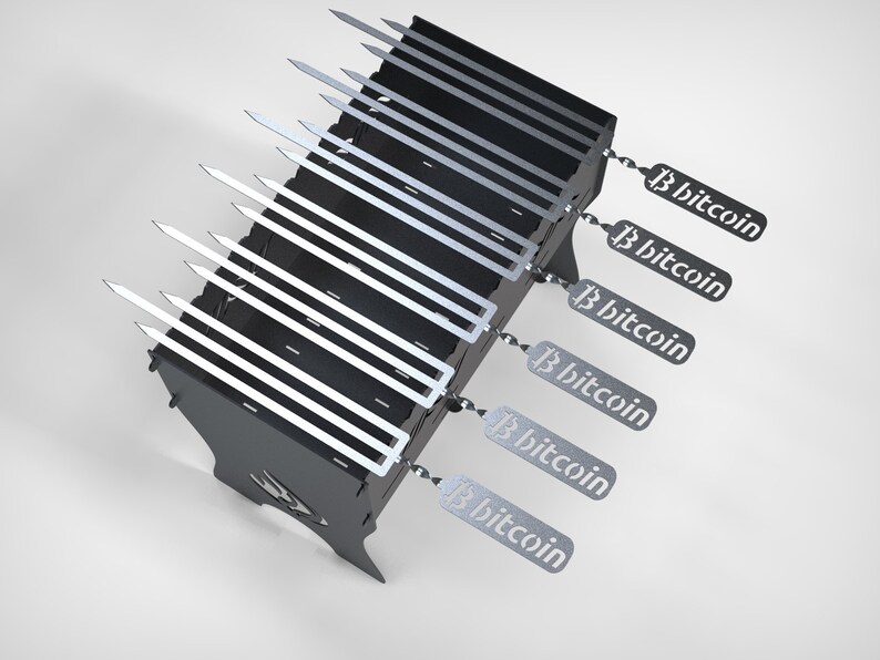 Skewers Trident Bitcoin DXF Files for Plasma Laser CNC. - Etsy