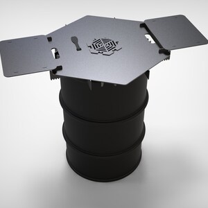 Hexagon Fire Plate 80 Cm for Fire Barrel and Kettle Barbecue | Etsy