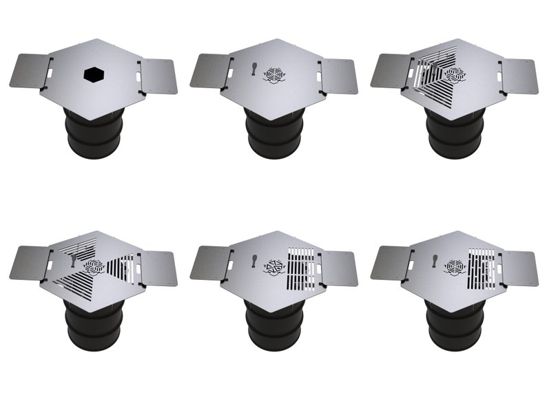 Hexagon Fire Plate 100 Cm for Fire Barrel and Kettle Barbecue - Etsy