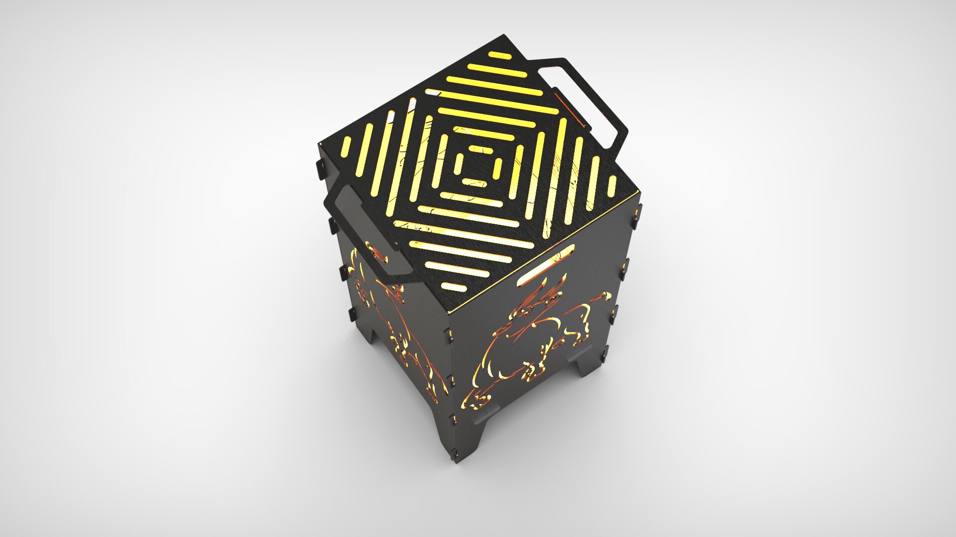 Bull Fire Pit Grill DXF Files for Plasma Laser CNC Fire - Etsy