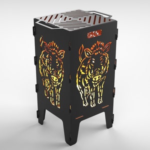 Boar Fire Pit Grill DXF Files for Plasma, Laser, CNC, Fire Pit. Mangal ...