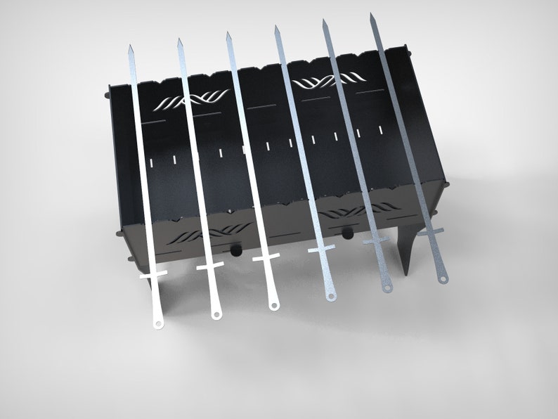 Skewers Sword V1 DXF files for plasma laser CNC. Kebab | Etsy