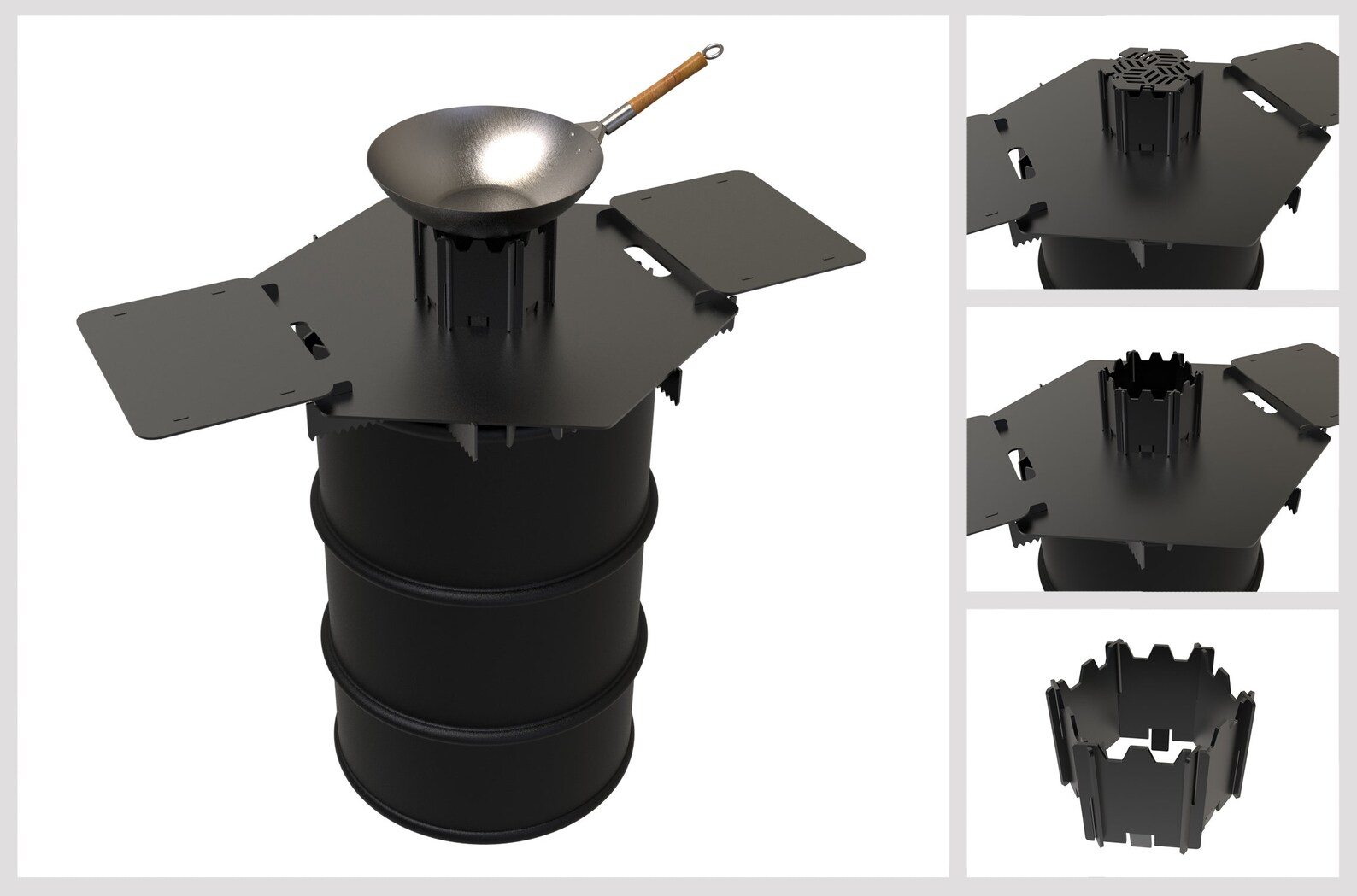 Hexagon Fire Plate 80 Cm for Fire Barrel and Kettle Barbecue | Etsy