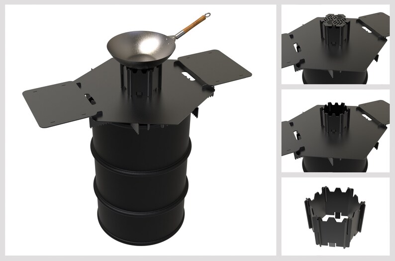 Hexagon Fire Plate 80 Cm for Fire Barrel and Kettle Barbecue | Etsy