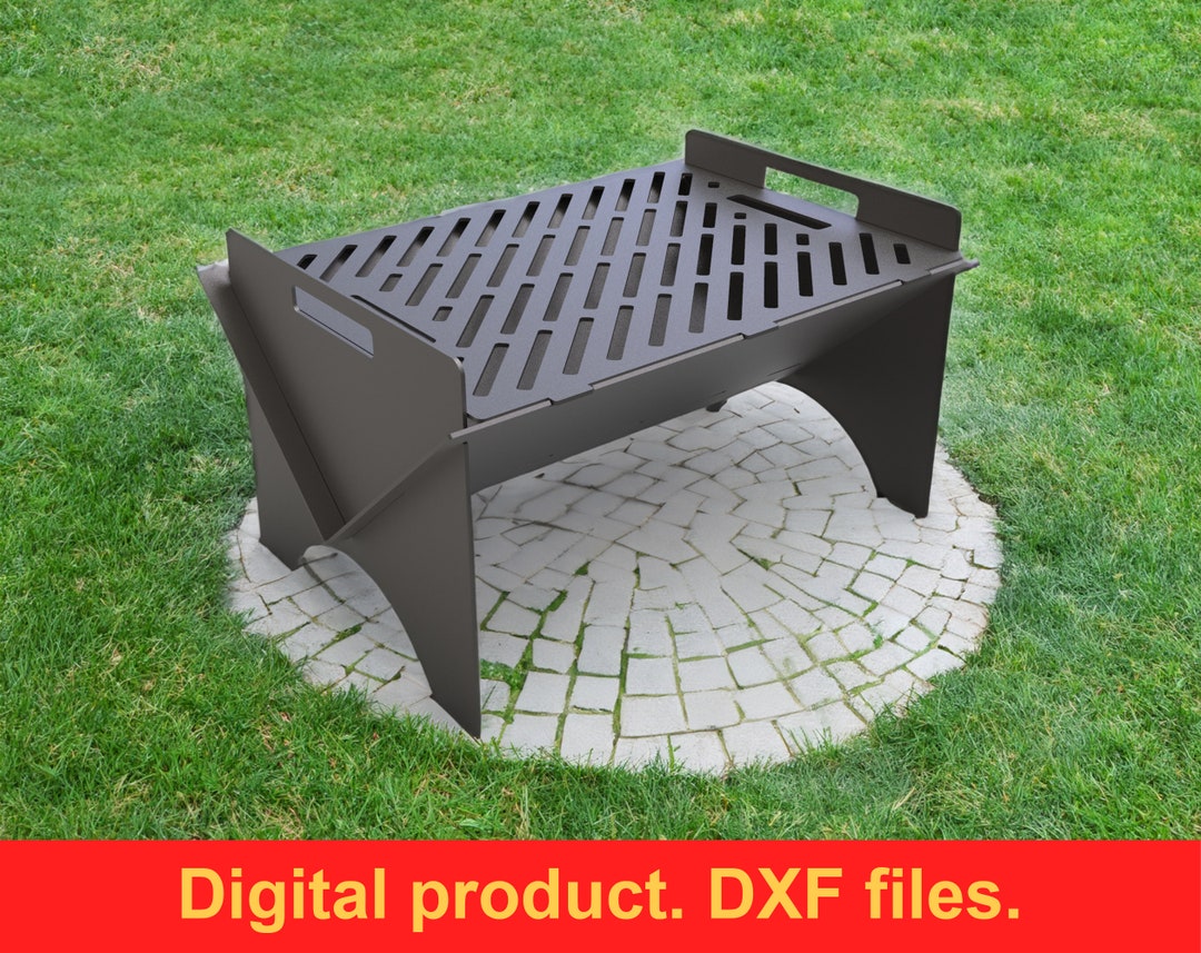 Fire Pit Bbq, Grill DXF Files for Plasma, Laser, CNC, Fire Pit. Mangal ...