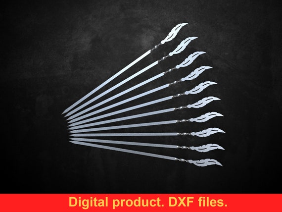 Skewers Feather DXF Files for Plasma Laser CNC. Kebab | Etsy