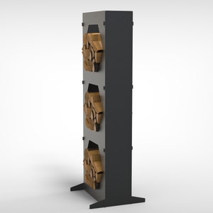 Firewood Rack V6 Hex H-63'', DXF Files for Plasma, Laser Cutting, CNC ...