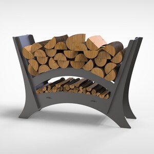 Firewood Rack V8 Rounded II, DXF Files for Plasma, Laser Cutting, Cnc ...
