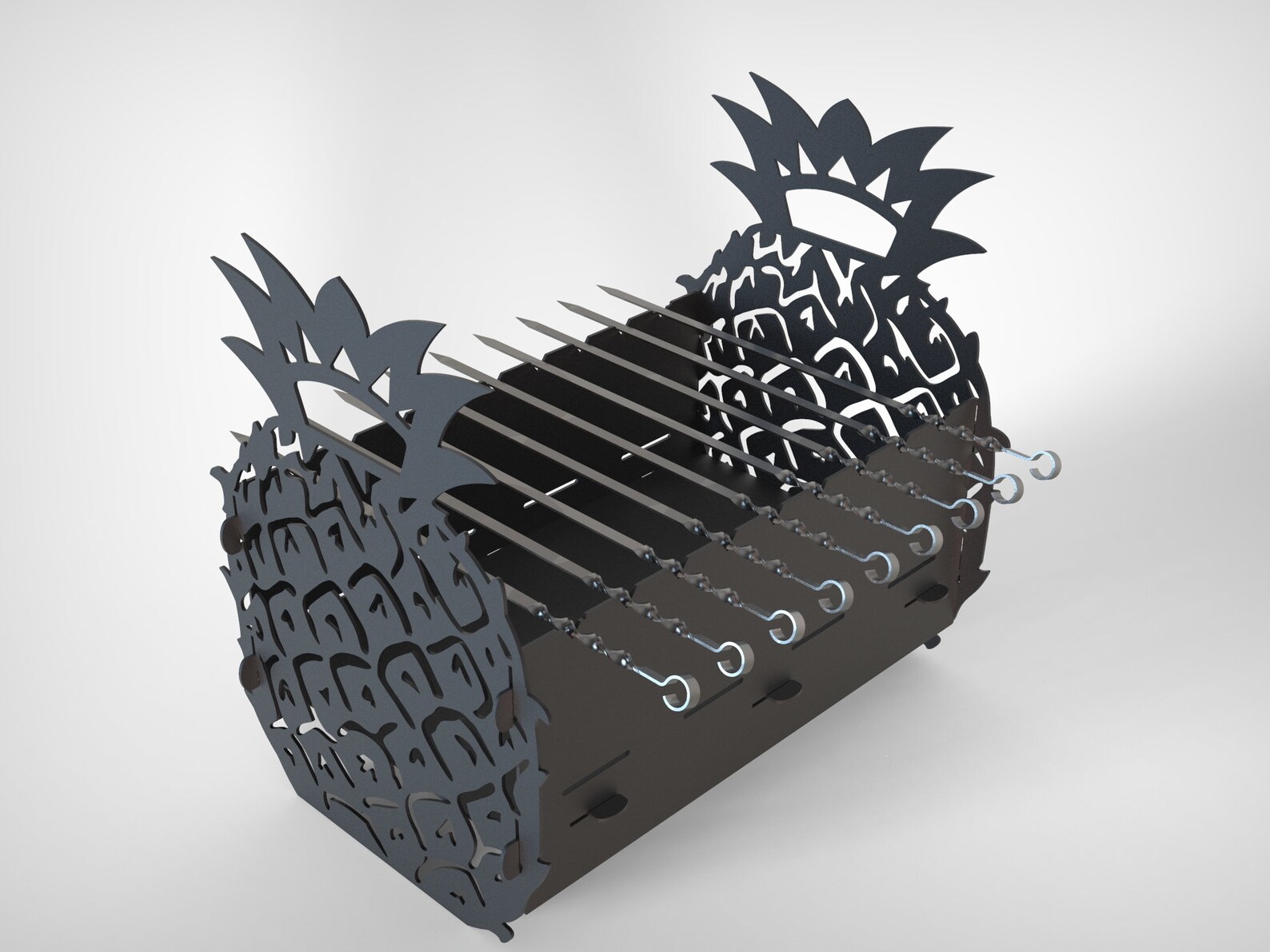 Fire Pit Pineapple Grill DXF Files for Plasma Laser CNC - Etsy