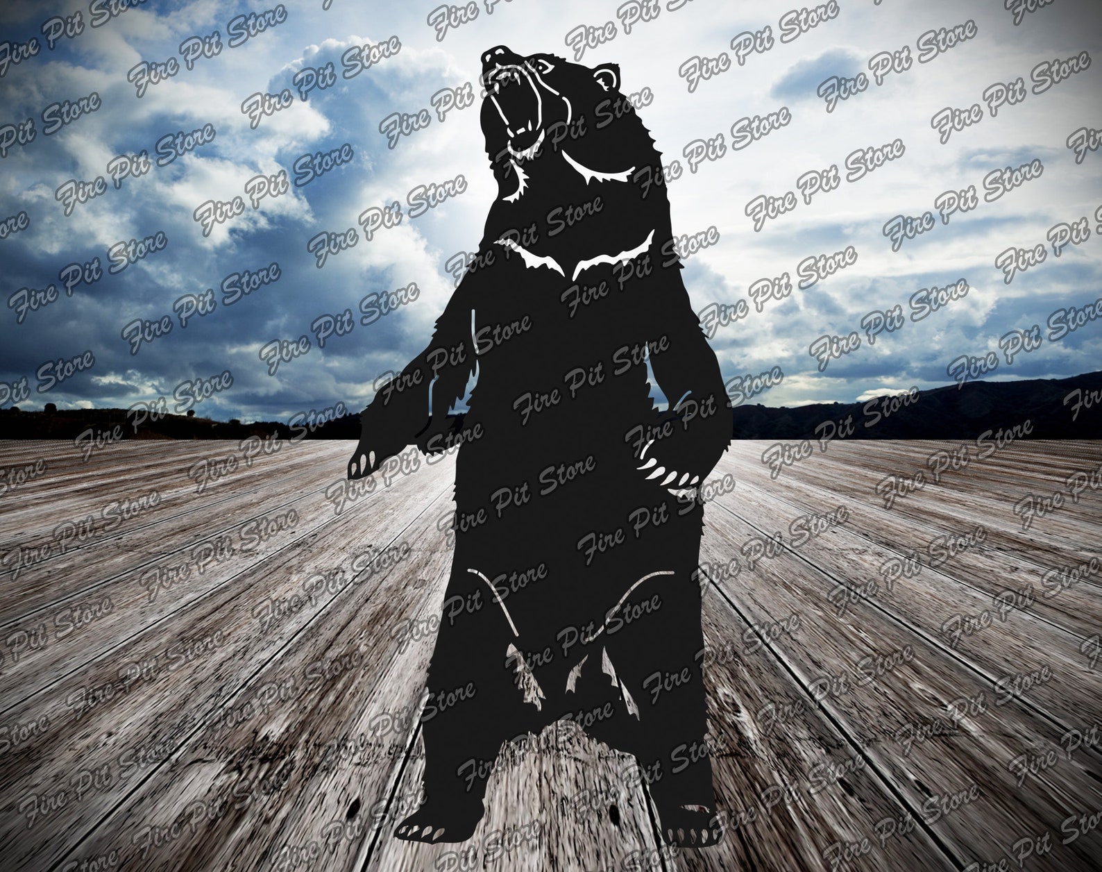 Bear V5. Vector Art File. Digital Files Dxf Svg Png Ai - Etsy
