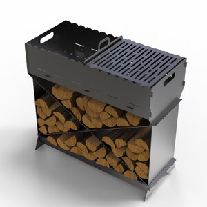 Brazier X V2, DXF Files for Plasma Cut, Laser Cut, CNC, Fire Pit. Grill ...